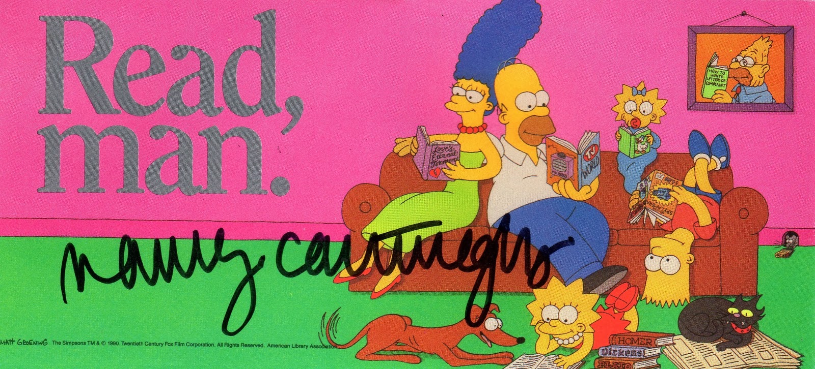 Peter's Autographs: Nancy Cartwright Success