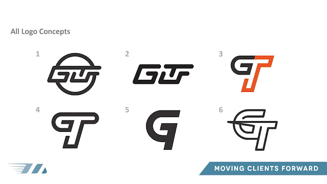 Logo Iterations 1 and Presentation 1