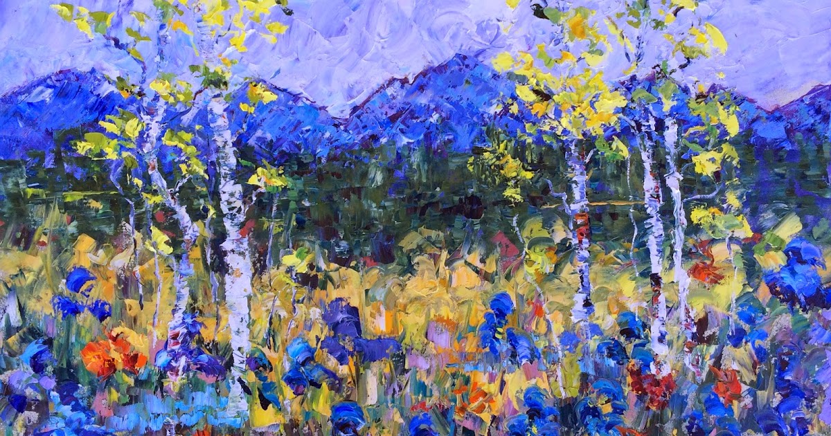 Daily Painters Abstract Gallery: Impressionism Aspen Tree Colorado ...