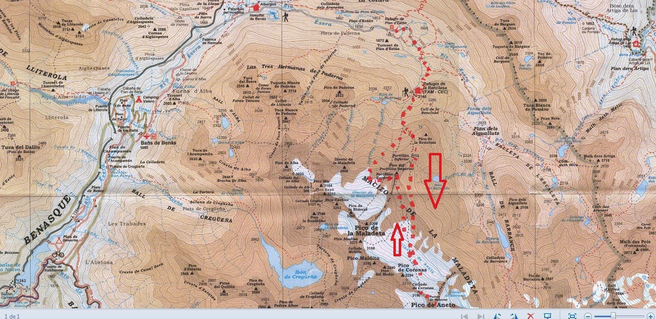 Montaña y Cicloturismo: PICO ANETO ( 3404 metros ) desde la Besurta
