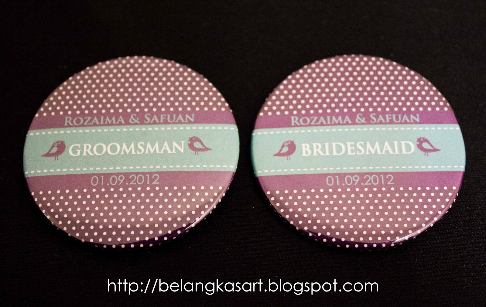 Button Badge for Wedding | BELANGKAS ART