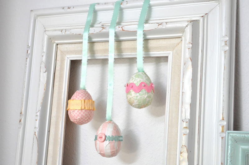 decoupage easter egg decor {tutorial} | Little Birdie Secrets