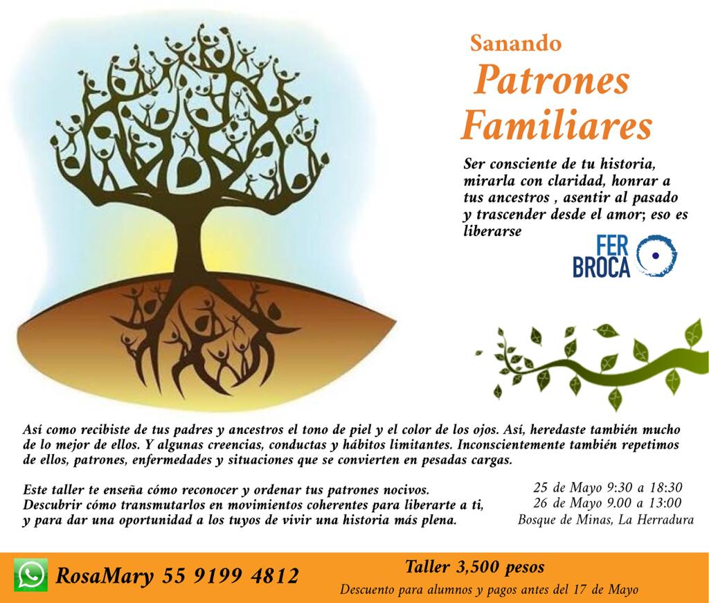 Nuestras redes sociales: SANANDO PATRONES FAMILIARES