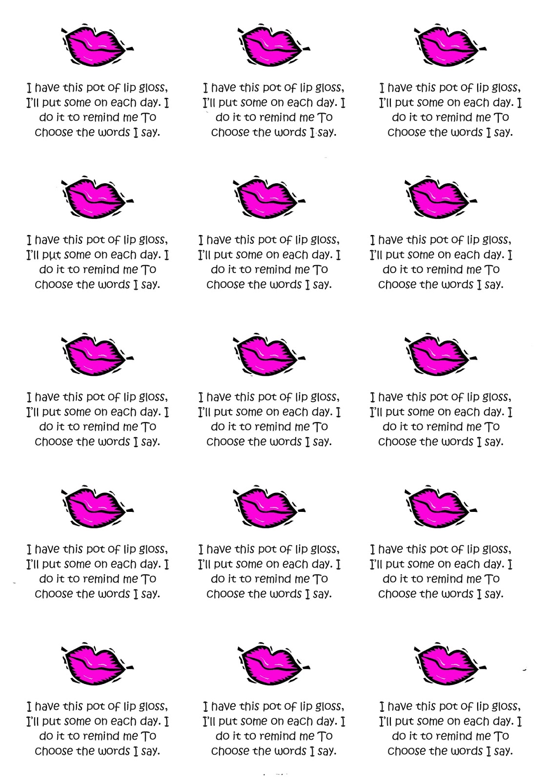 Youth lessons & activities (and other fun things): Gossiping- FIG