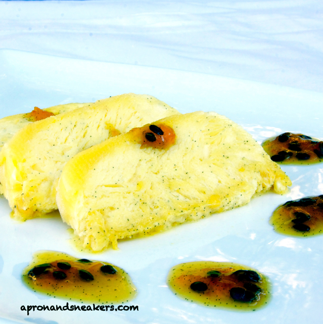 Passion Fruit Parfait with Moscato Wine & Vanilla