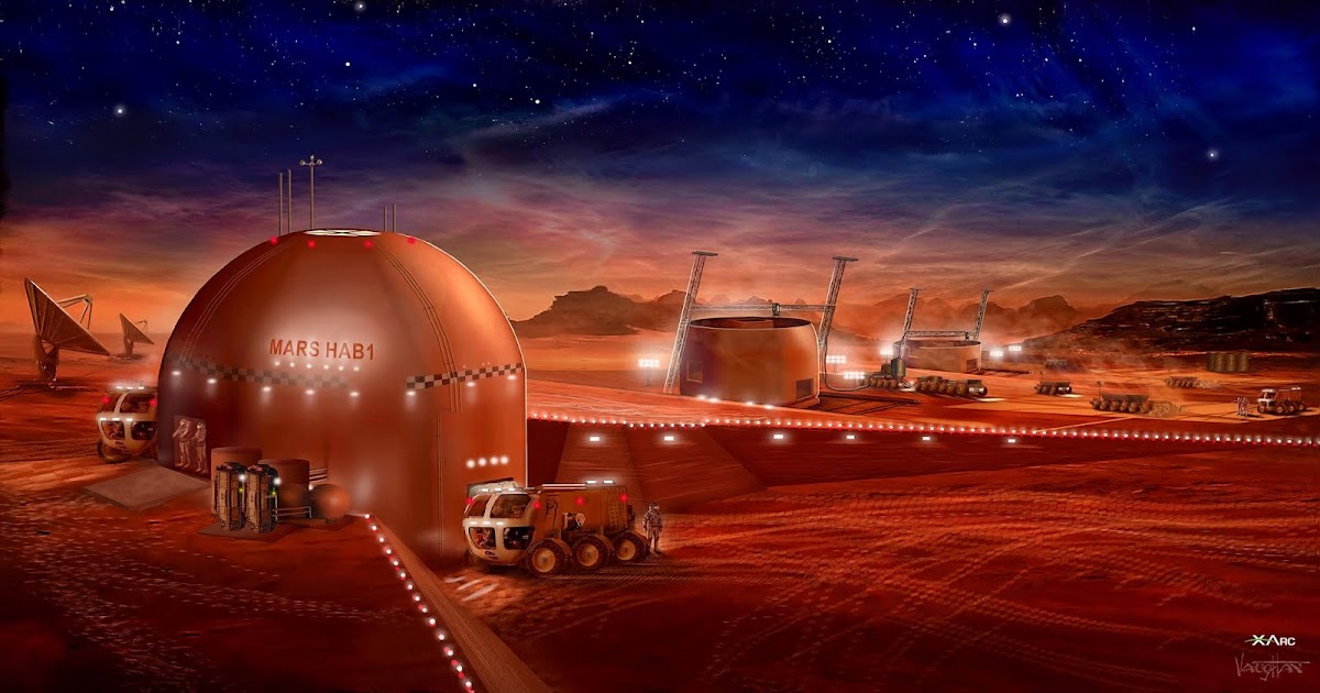 Mars base by XArc & James Vaughan | human Mars