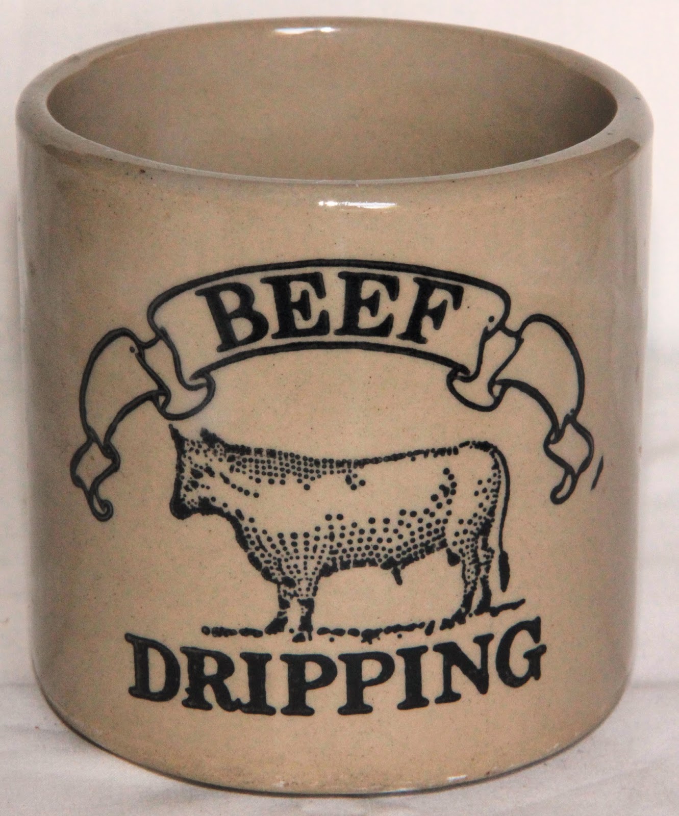 Curio Gifts: Vintage Stoneware Beef Dripping Jar - Pearson's of ...