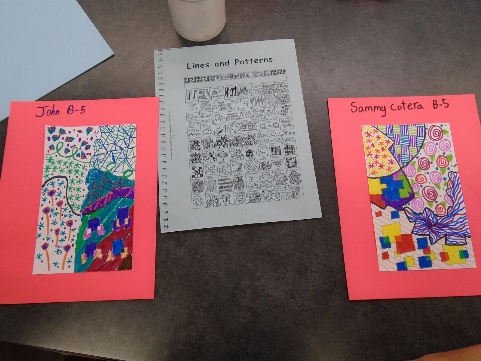 Zilker Elementary Art Class: 4th and 5th Grade Abstract Pattern Designs