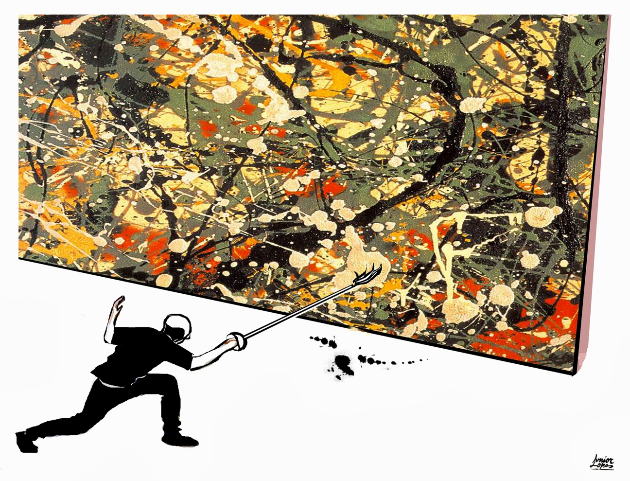 Junior Lopes illustrator: Jackson Pollock