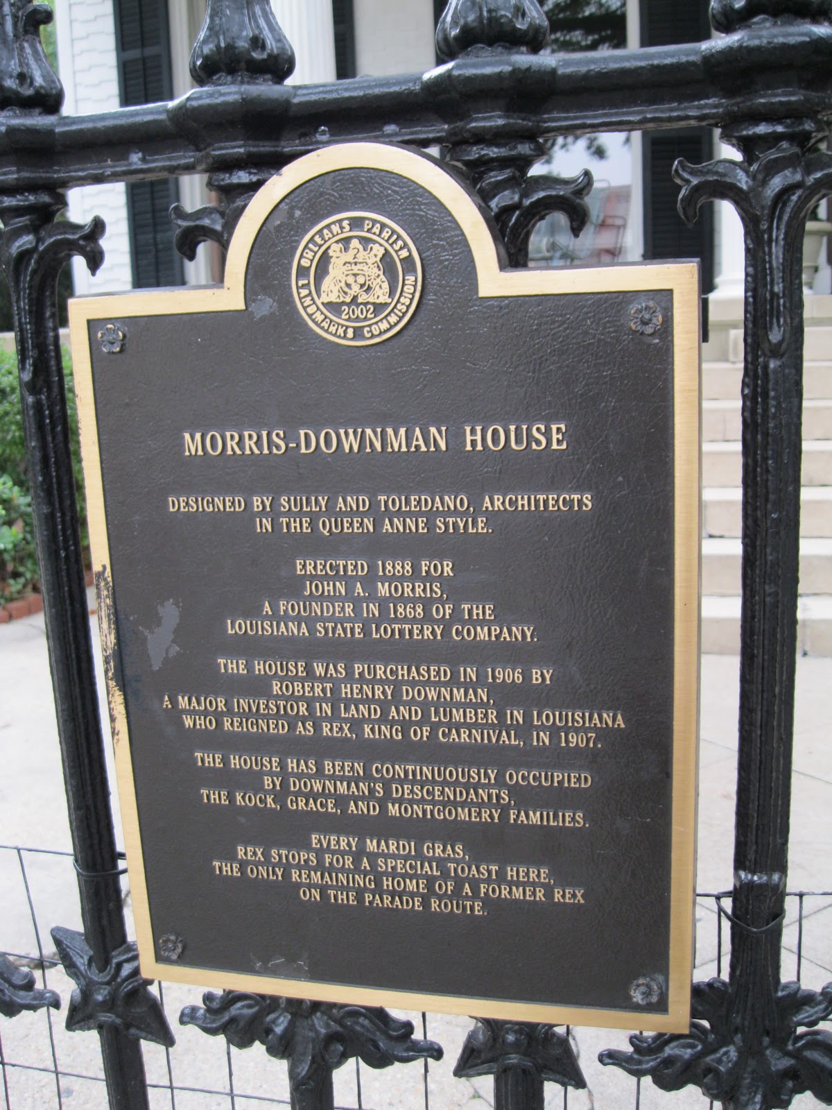 What's So Special About New Orleans?: Today I saw the Rex Mansion