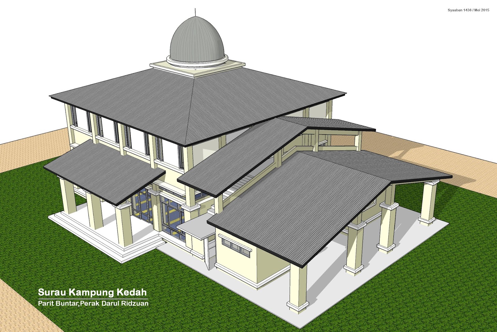 Cadangan Pelan Surau Al Najah Simpang 4, Kg Kedah, Parit Buntar Perak ...