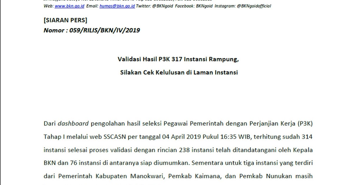 Validasi Hasil P3K Rampung, Silahkan Cek Kelulusan di Laman Ini - Guru Dan Murid Sekolah