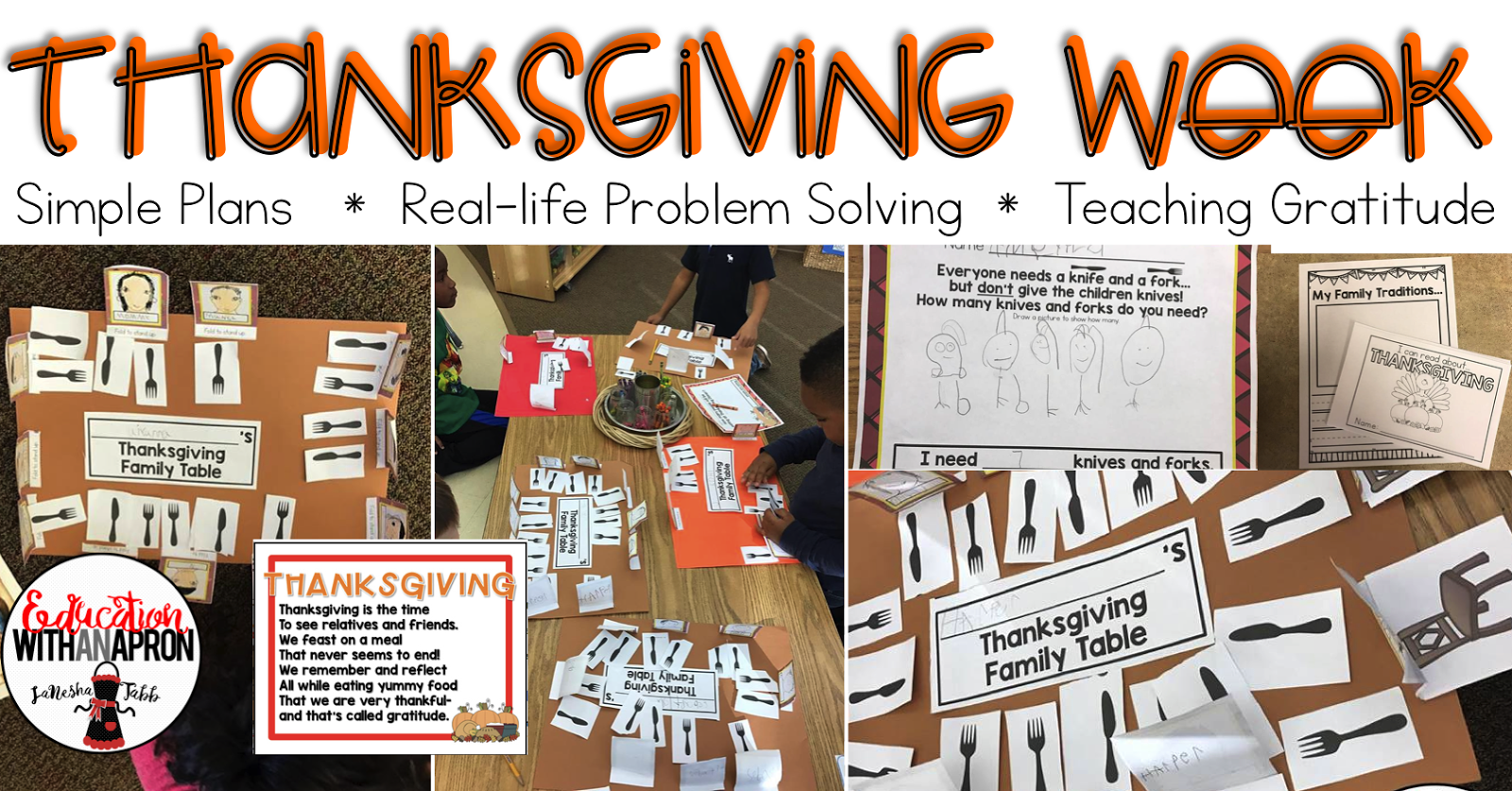 Thanksgiving Week in Primary! - LaNesha Tabb - Writing Educator, Author ...
