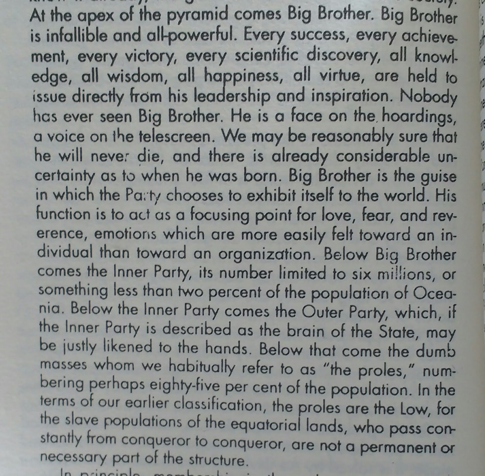 More not than often: 1984 by George Orwell