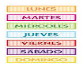 1,2,3, medir el tiempo es un placer.: Aprendamos los días de la semana