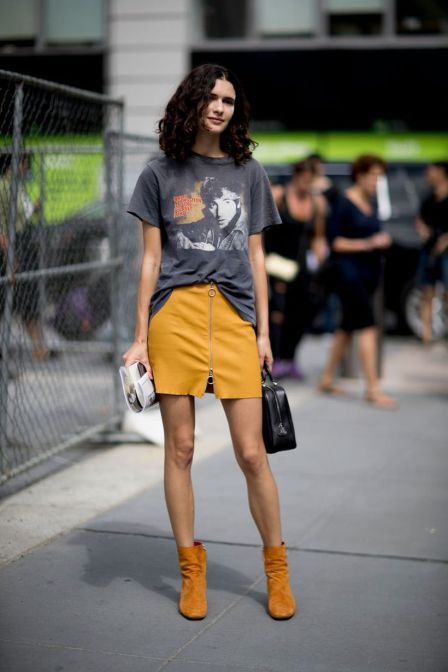 street outfit to inspire _ mini skirt - DIMANCHE
