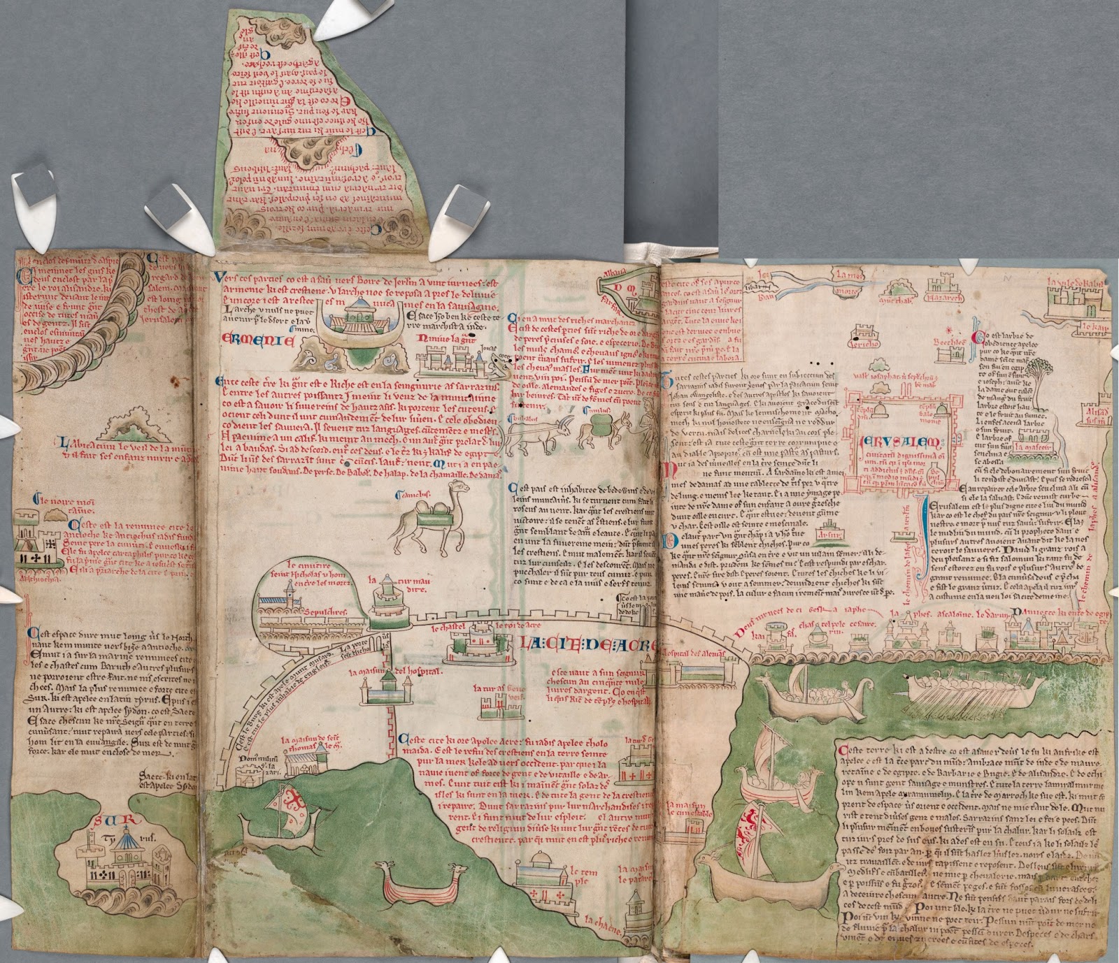 Utfus: Figure 1: Matthew Paris, Map of the Holy Land, Chronica Majora ...