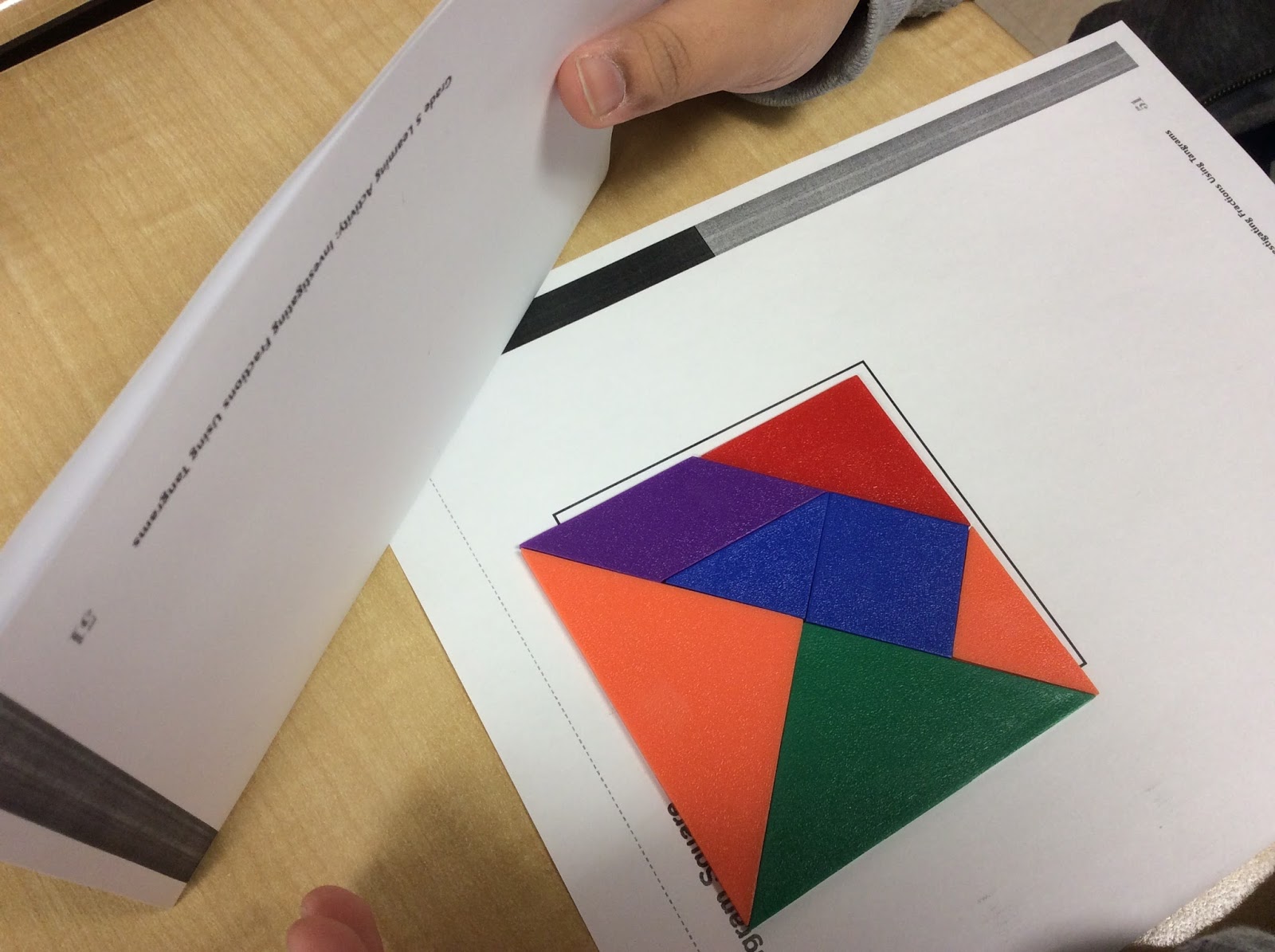 Ms Rashid: Investigating Fractions using tangrams #1