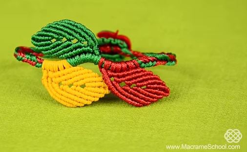 How to Make Matching Macrame Leaf Jewelry Tutorials / The Beading Gem