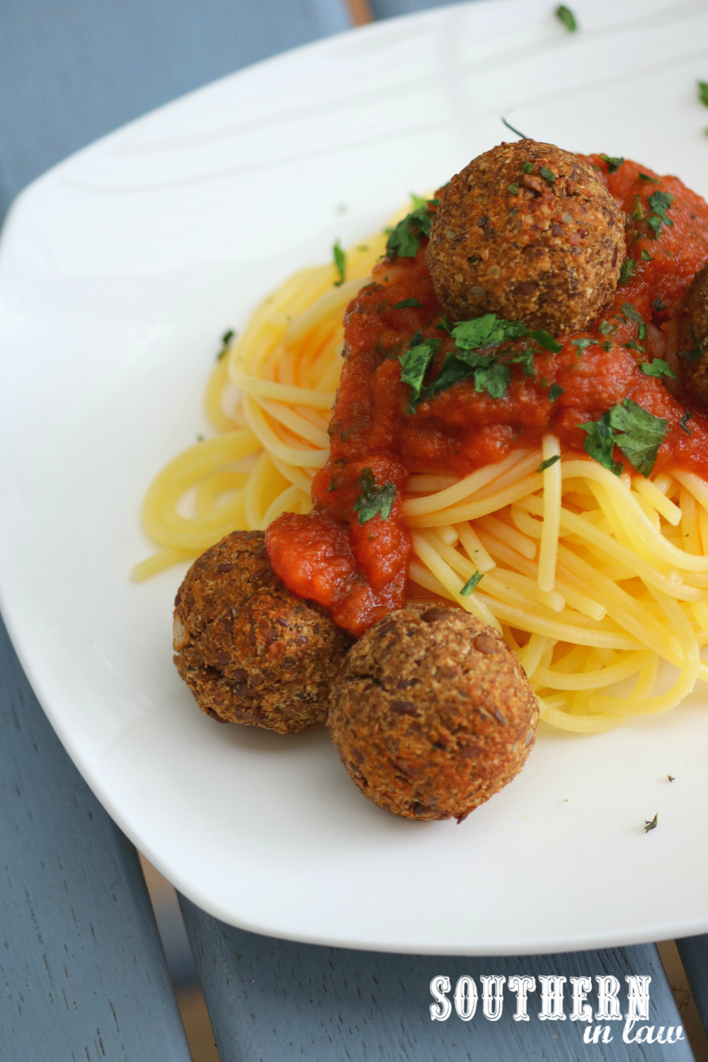 Southern In Law: Recipe: Vegan Spaghetti and No-Meatballs
