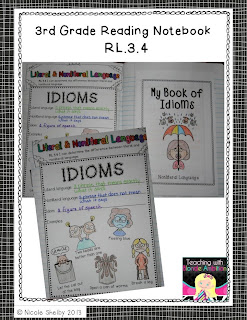 Teaching with Blonde Ambition: 3rd Grade Reading Interactive Notebook