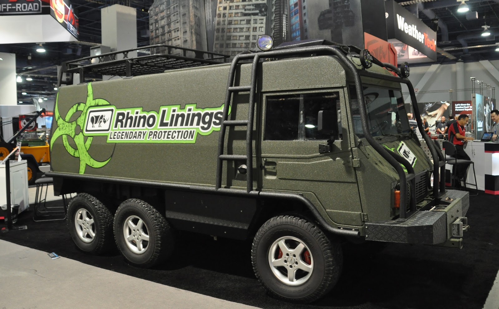 Just A Car Guy: Rhino lining covered a transport van for SEMA, it makes ...