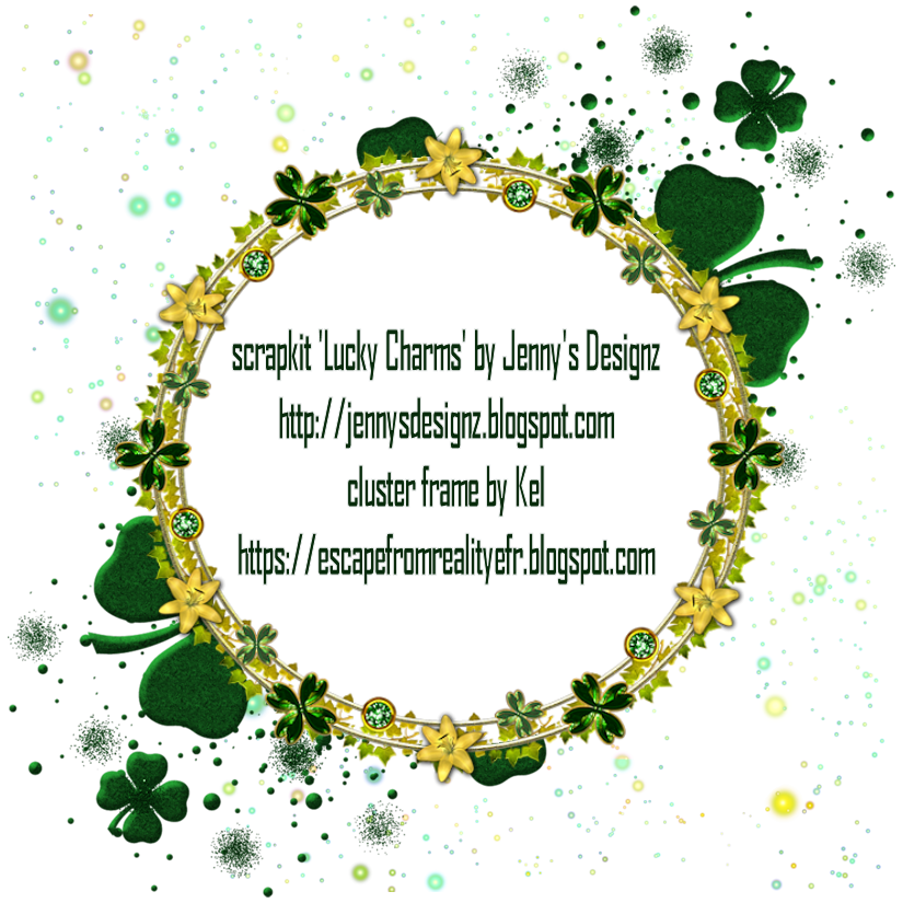 Escape From Reality Blog: FTU Cluster Frames "Lucky Charms"