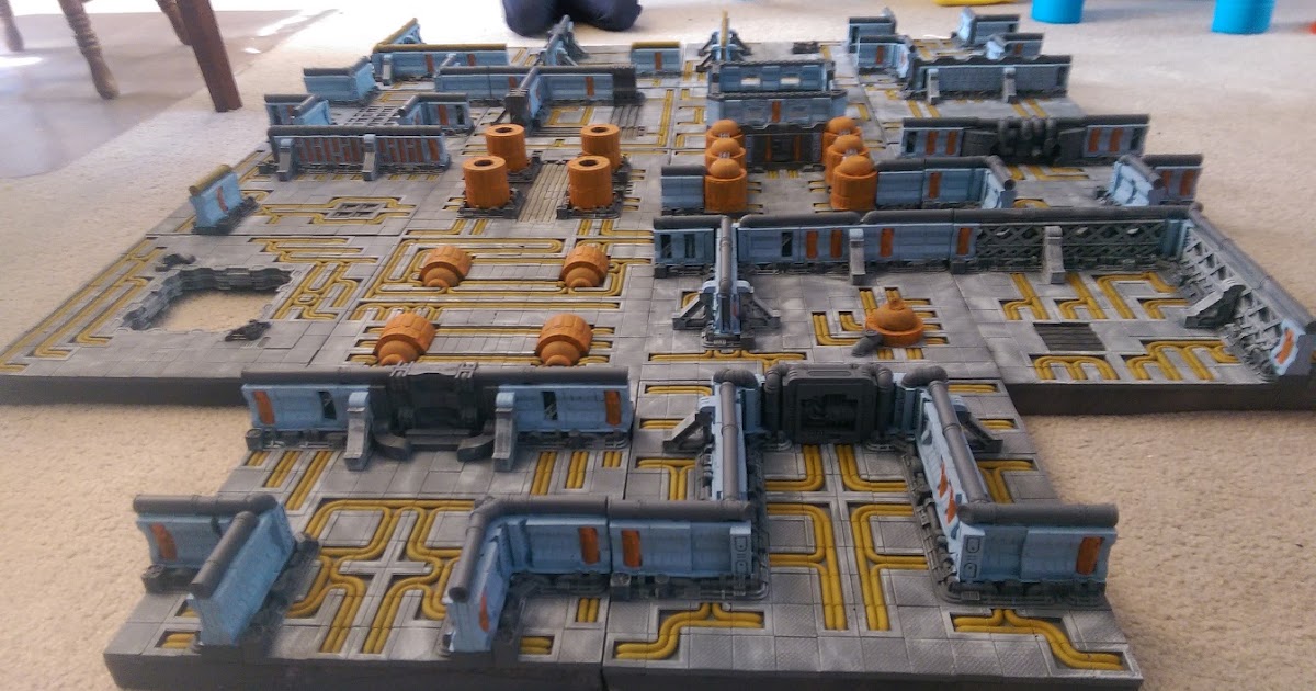 Bits Addiction: Zone Mortalis Tiles Project - Painting Progress