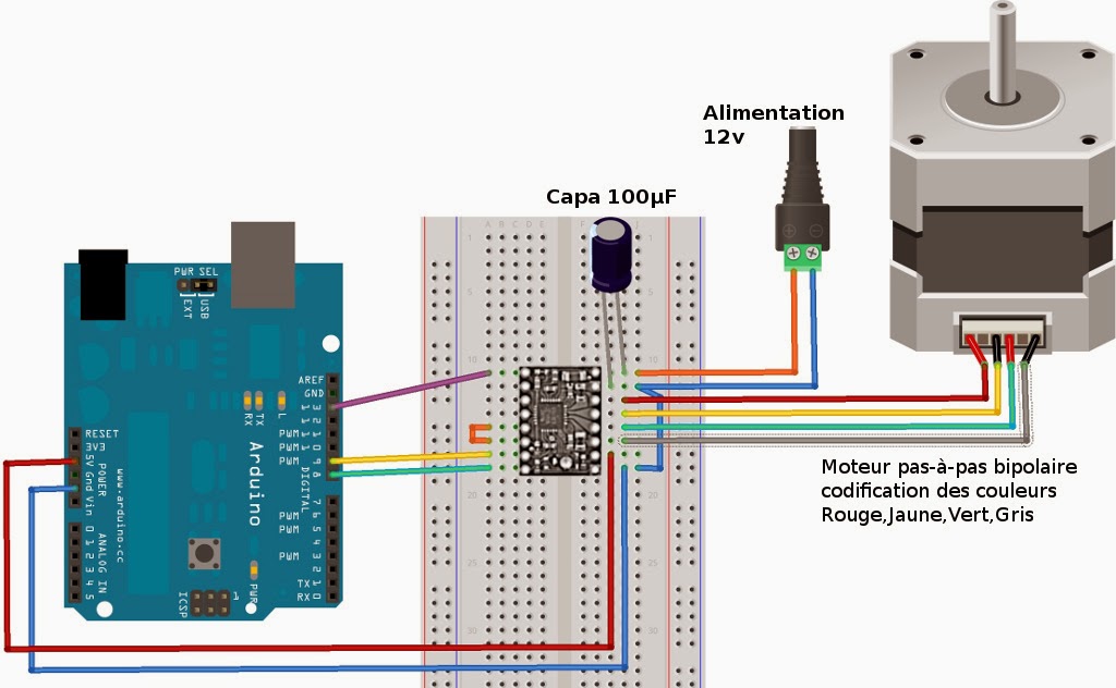 problème A4988 et moteur pas à pas - Français - Arduino Forum