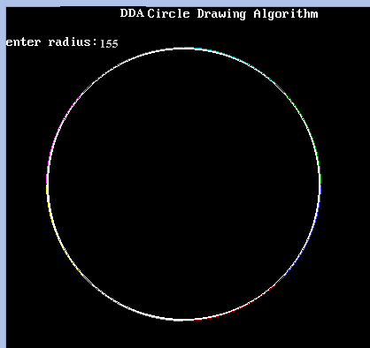 Technoledgetree: Write a C program for DDA Circle Drawing Algorithm