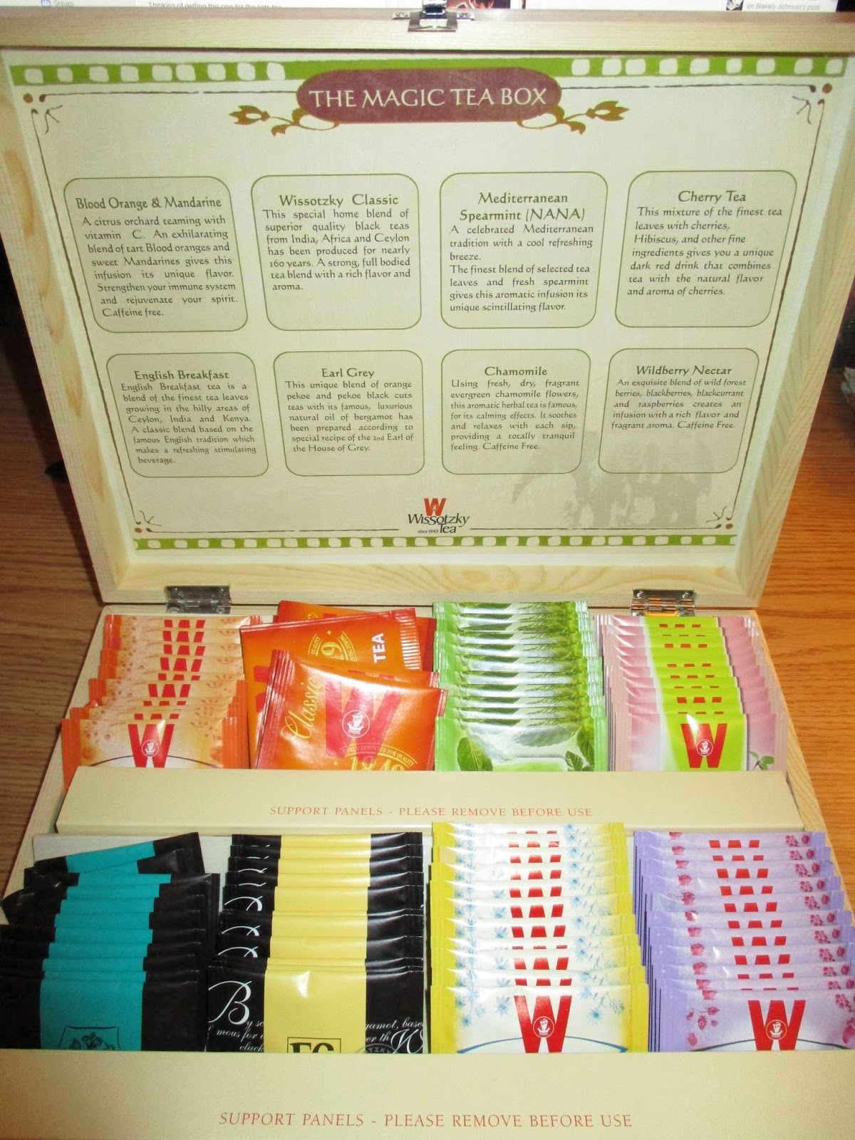 Missy's Product Reviews : Wissotzky Tea Magic Tea Box
