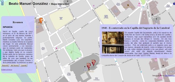 PUNTO EUCARISTÍA: Mapa interactivo del Beato Manuel González