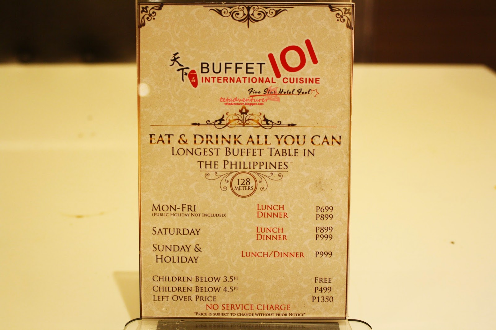 tetadventurer: Longest Buffet Table in the Philippines! Buffet 101 now ...