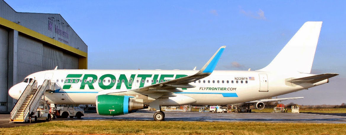 Birmingham Airport Photo Blog: Friday 6 February 2015 - Frontier Airbus ...