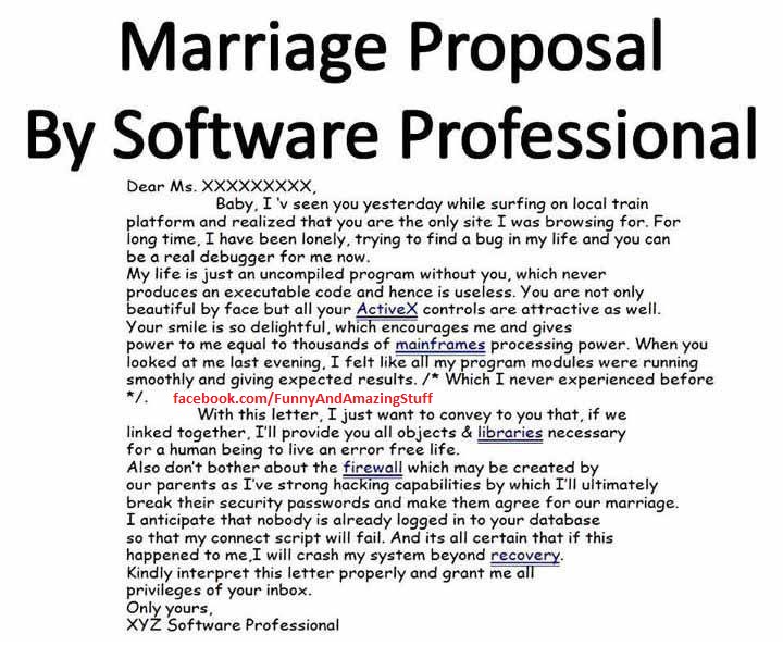 Best Funny and Amazing Pictures: Funny Marriage Proposal by Software ...