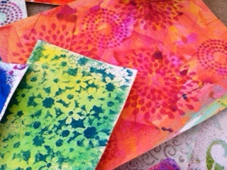 rappy-art: sprayed papers