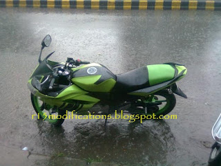 Yamaha R15 In Green ~ R15 MODIFICATIONS By Rahul Harwani