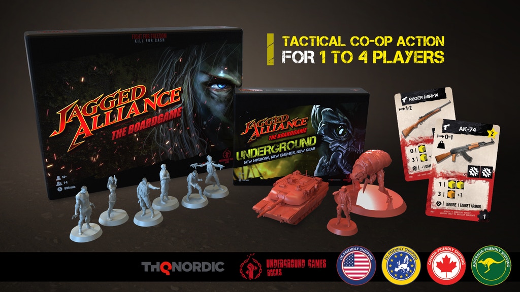 Tabletop Fix: Underground Games - Jagged Alliance The Board Game ...