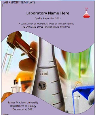 Microsoft Word Templates: Lab Report Template