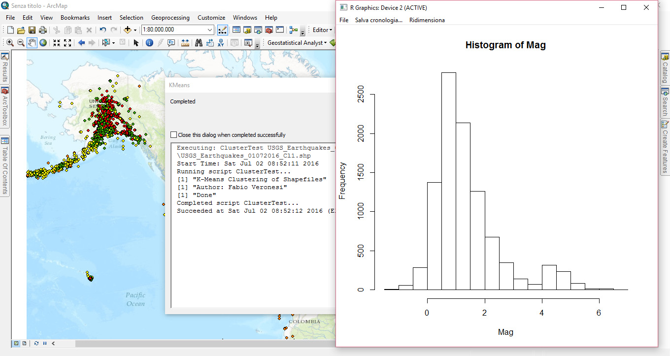 Combining ArcGIS and R - Clustering Toolbox