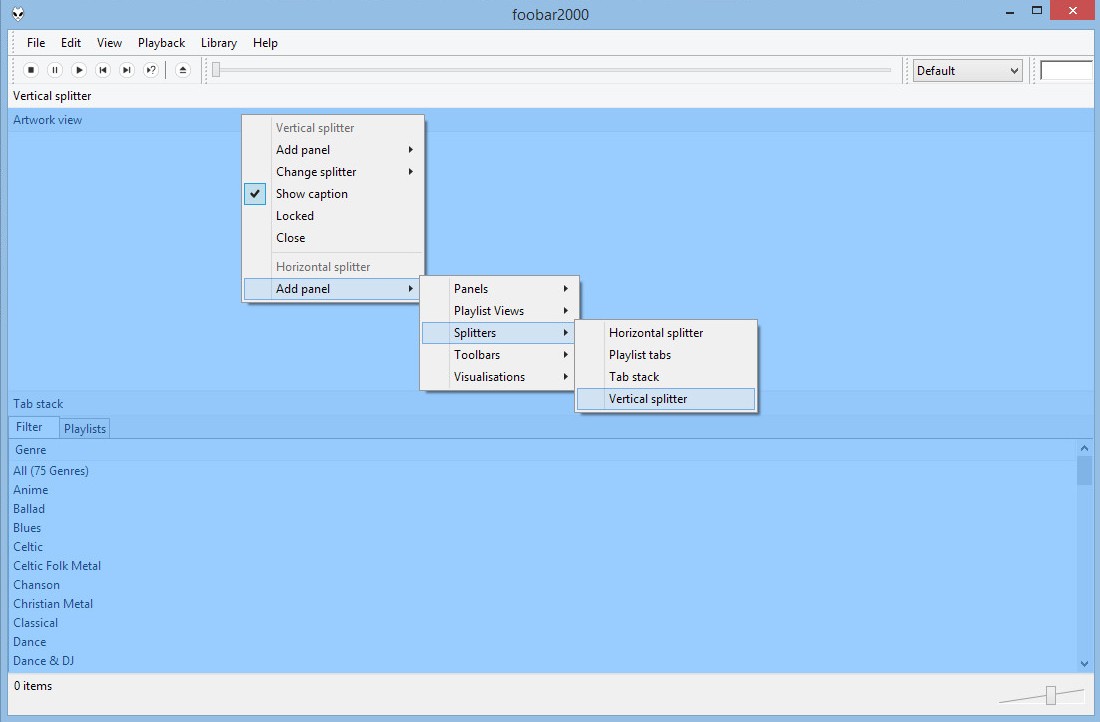 Редактирование интерфейса Columns UI в Foobar2000 — Это какая-то магия
