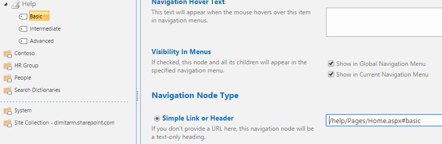 More SharePoint: Using "#" in SharePoint Navigation items