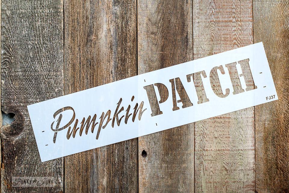 Beyond The Picket Fence: Stencil a Fall Sign for the Porch
