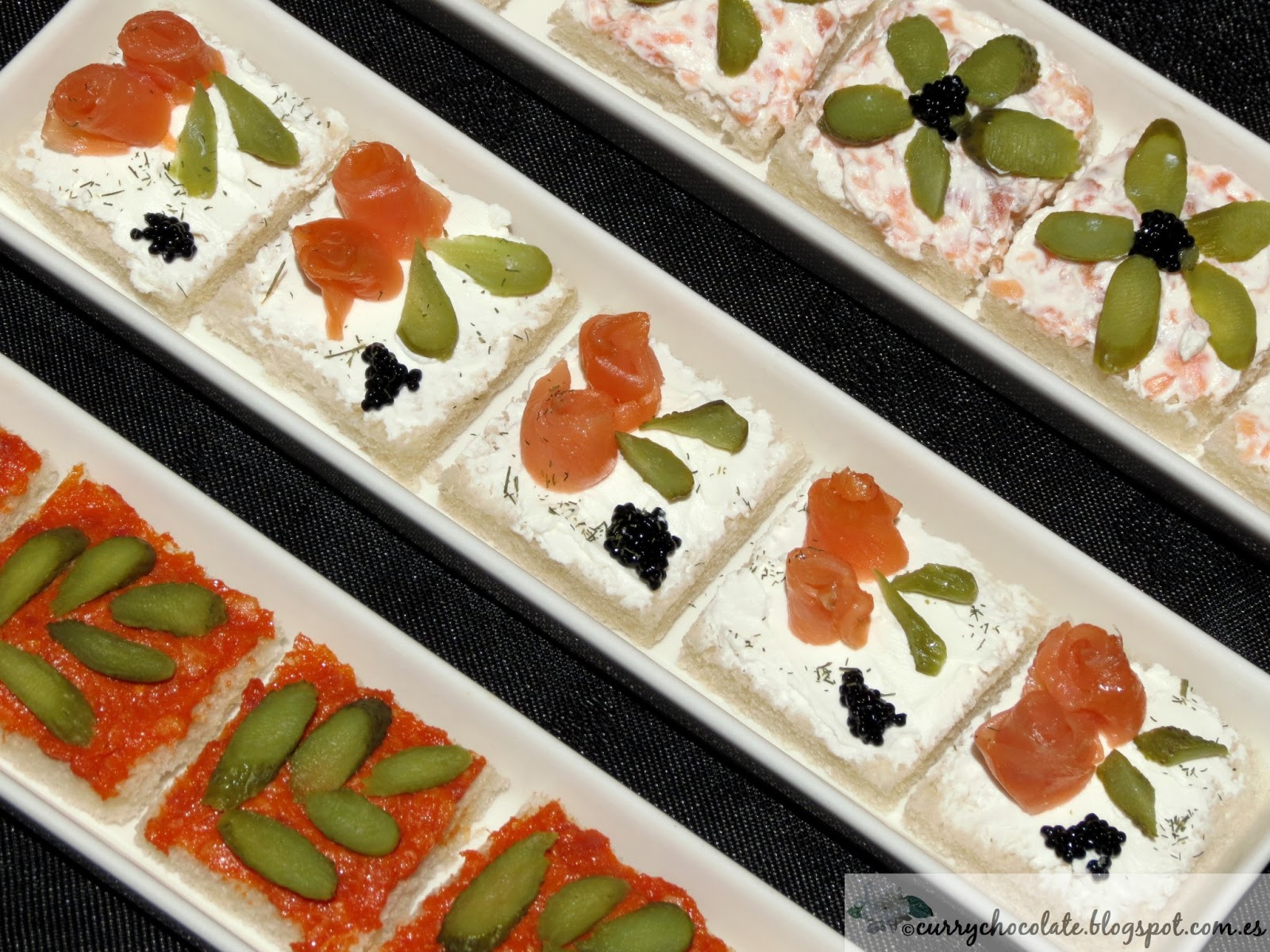 Curry y Chocolate: Canapés fáciles - Parte 1 - Easy canapes - Part 1