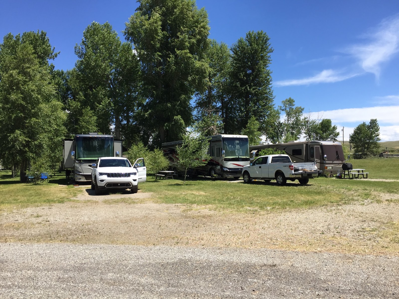 BLUE SKY AHEAD: Riverfront RV Park, Garrison, Montana