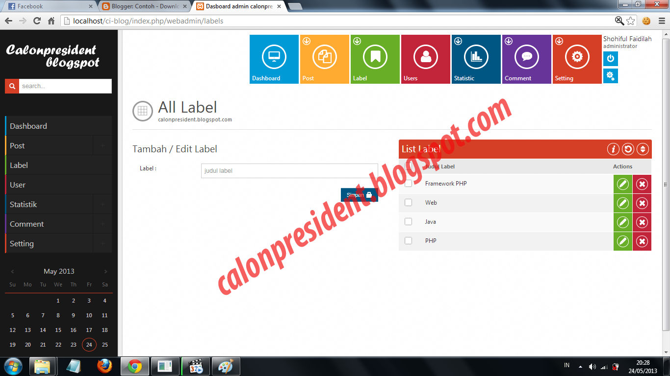 Tutorial Codeigniter : Content Management System (CMS) dengan ...