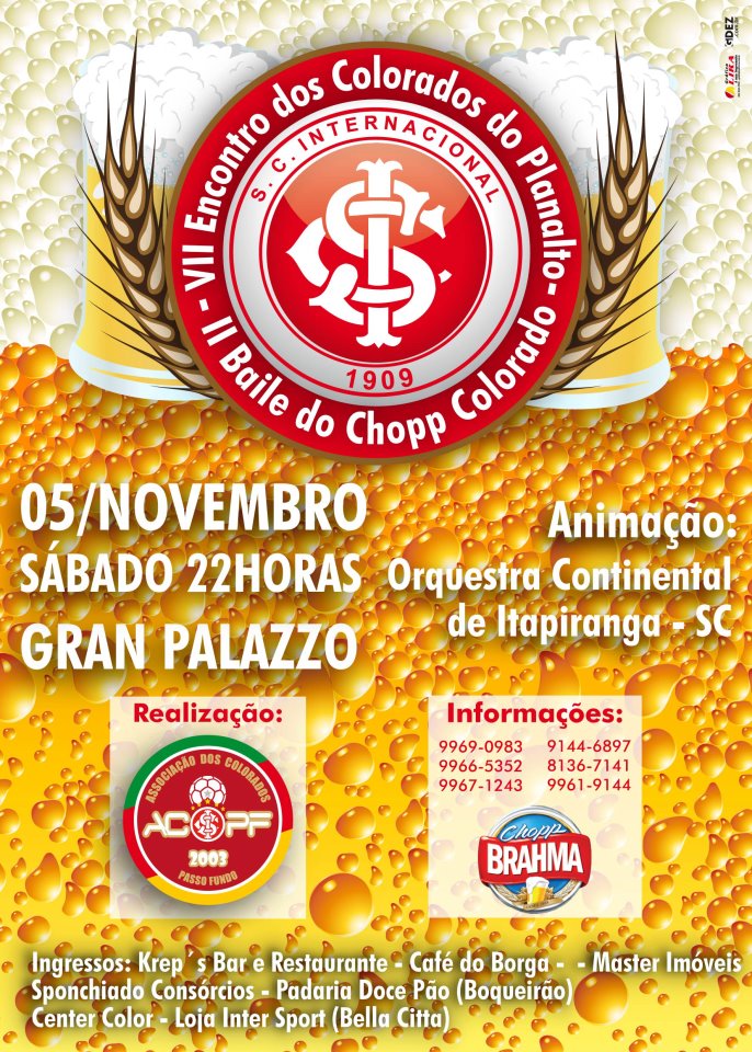 Poliana Glienke: VII Encontro dos Colorados de Passo Fundo e II Baile ...