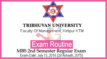 Routine Of MBS Second Semester Regular Exam 2018-2075 | TU :: Exam Date ...