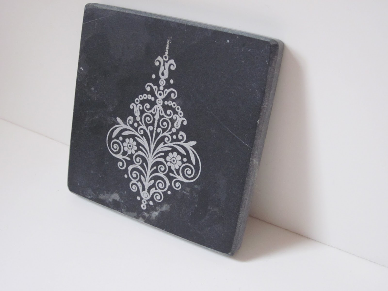 Custom Laser Engraving: Natural Stone Coasters