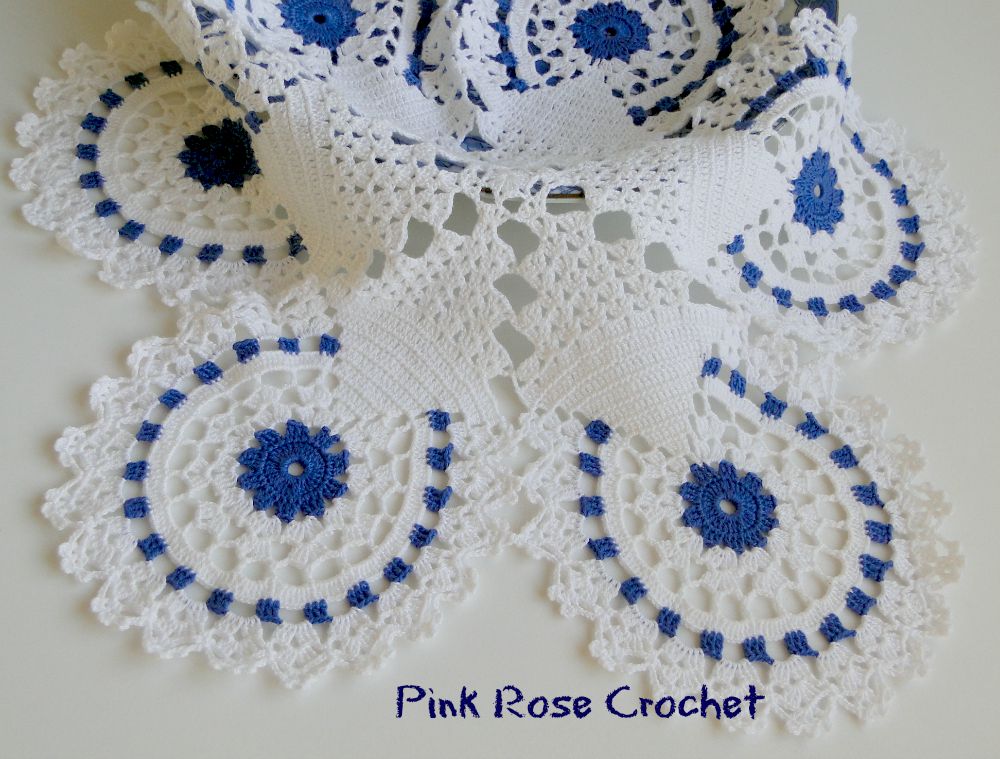 Pink Rose Crochet: Blue is Beautiful Doily
